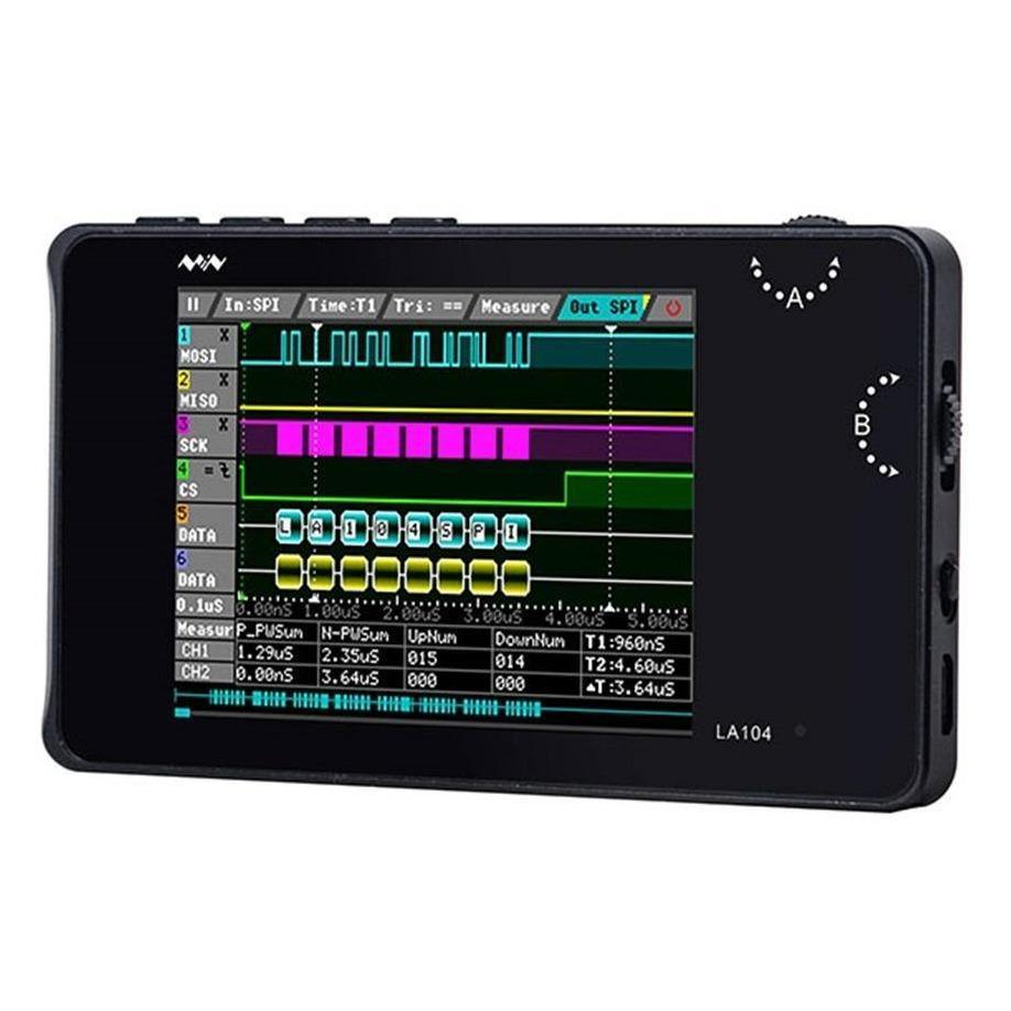 LA104 Portable Logic Analyser 100MHz 4ch 8MB Onboard Flash Storage Osc ...